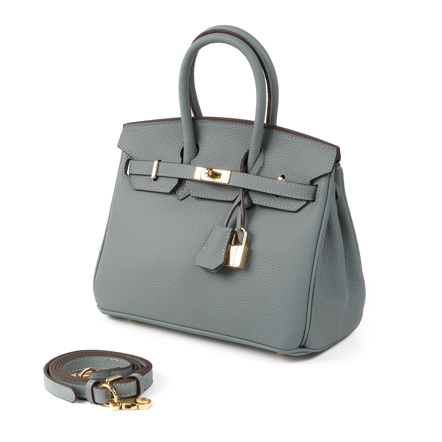 ᐈ Купити Жіноча шкіряна сумка Brigitte 25 сіро-блакитна, ціна, якість — Bagtone.ua