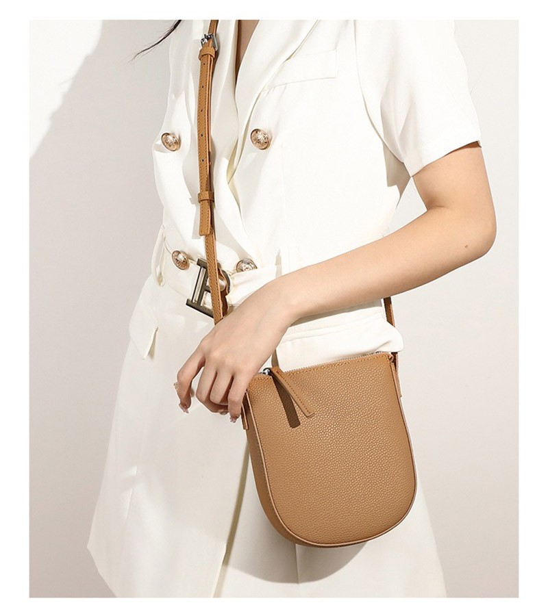 ᐈ Купити Жіноча шкіряна сумка через плече Cheryl світло-коричнева, ціна, якість — Bagtone.ua